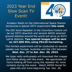 2023 Year End SSTV Event! – ISS FAN CLUB – for Fans of ISS and Space ...